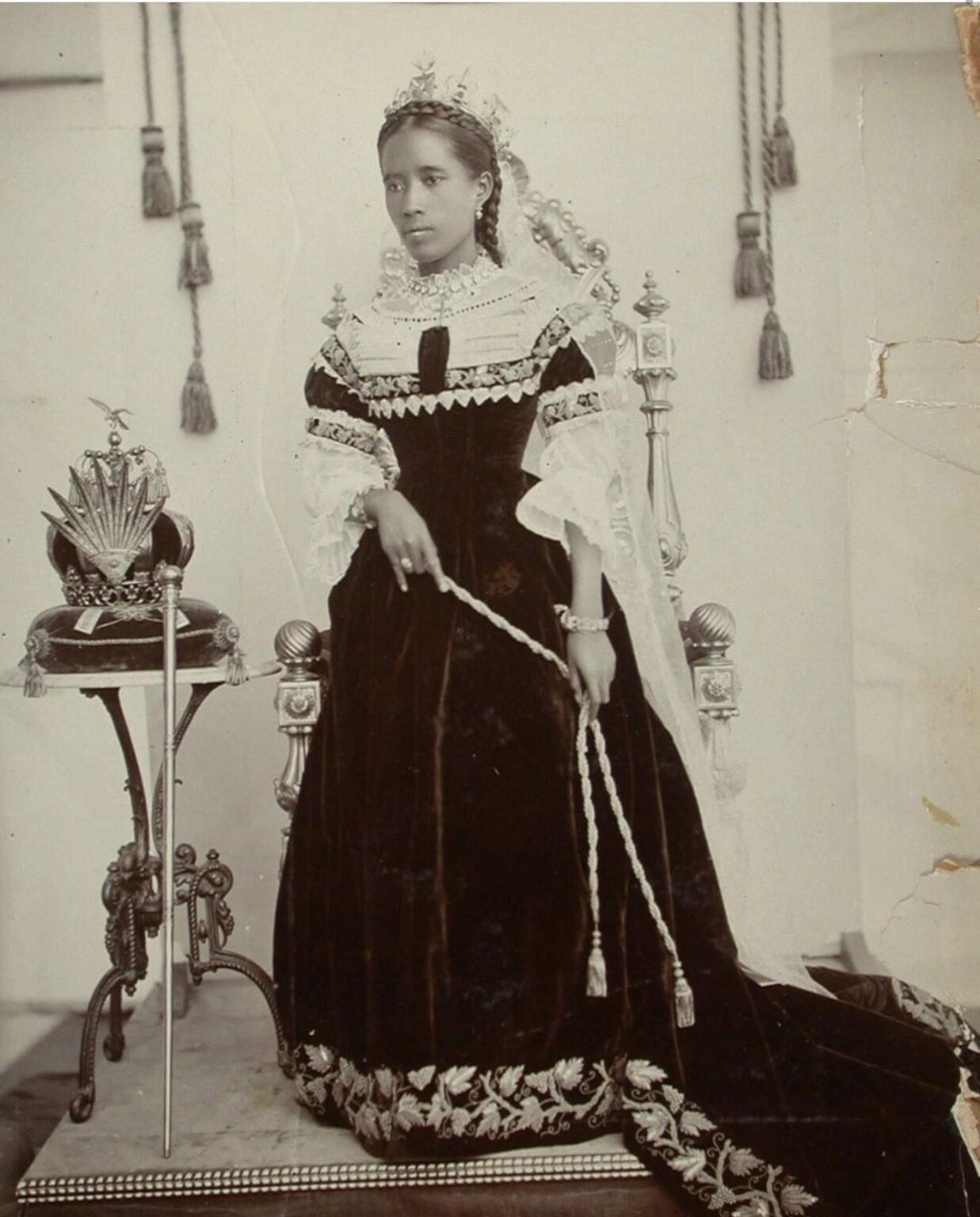 Ranavalona III, the last queen of the Kingdom of Madagascar [1881 ...